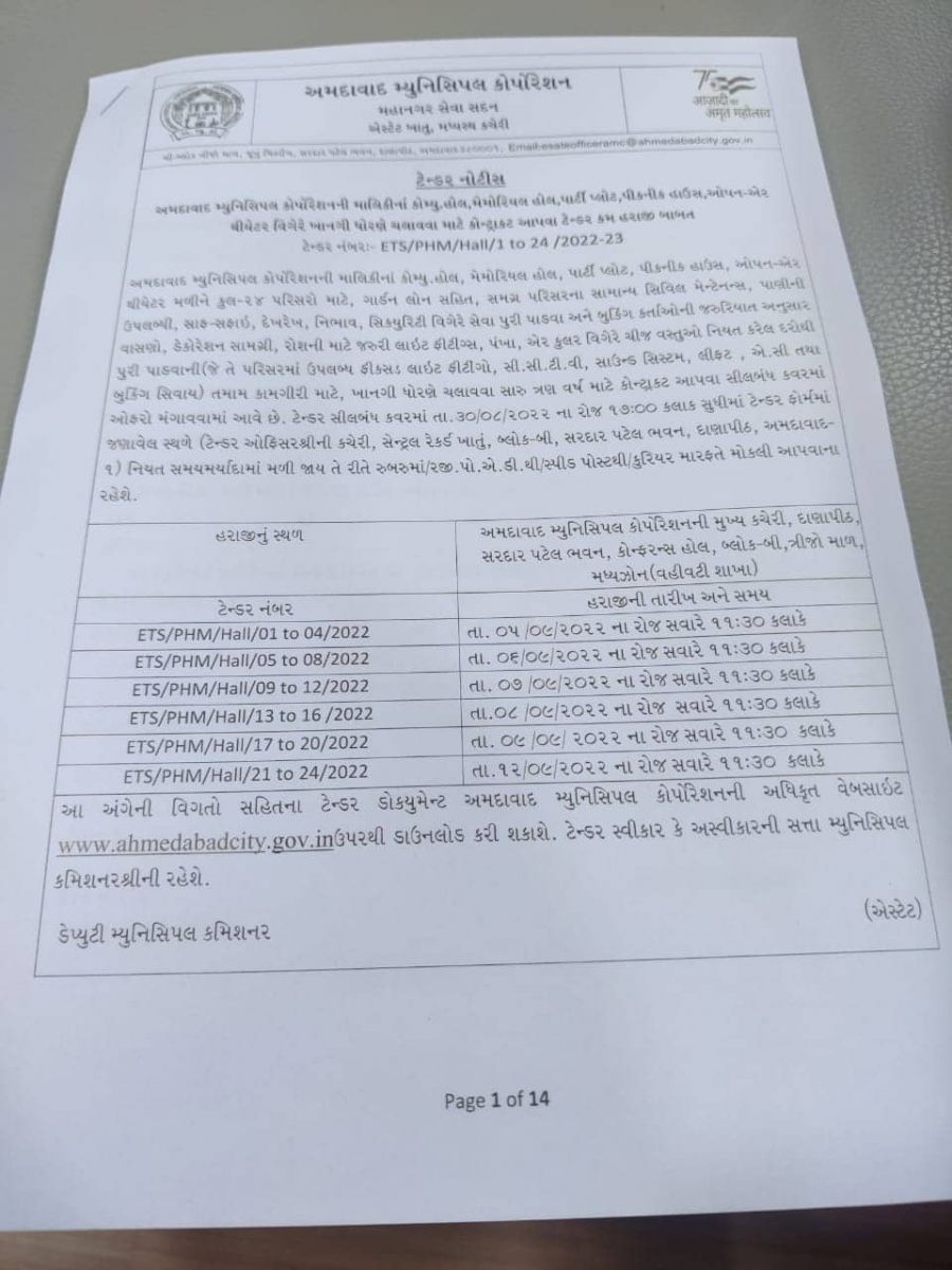 પ્રસંગો પણ મોંઘા! AMCના નિર્ણયથી ખાનગી કોન્ટ્રાક્ટરોને જલસા: સરકારી ...