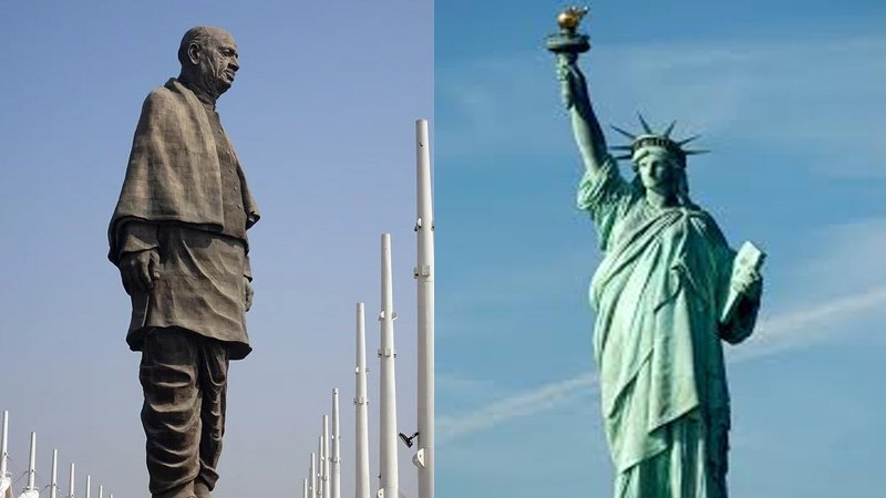 Statue of Unity એ અમેરિકાના વિશ્વપ્રસિદ્ધ સ્ટેચ્યુ ઑફ લિબર્ટીને આ ...