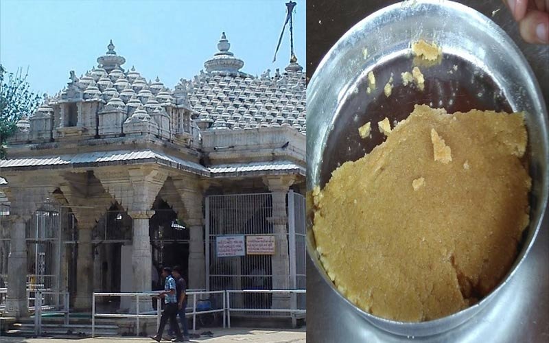 Why is Prasad Sukhdi of Mahudi Temple not taken out?
